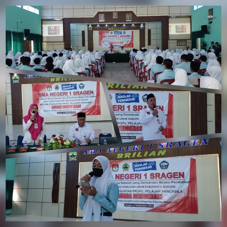 Sosialisasi Pemilu dan Suara Demokrasi KPU Sragen di SMA Negeri 1 ... Sosialisasi Pemilu dan Suara Demokrasi KPU Sragen di SMA Negeri 1 ...